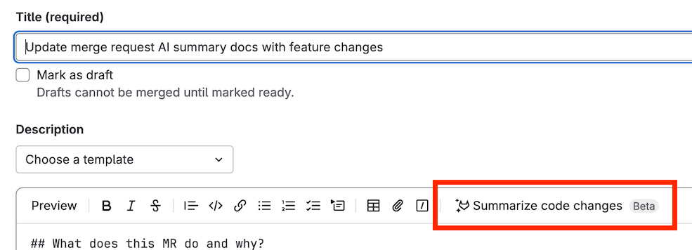 Duo in merge requests · Merge requests · Project · User · Help · GitLab